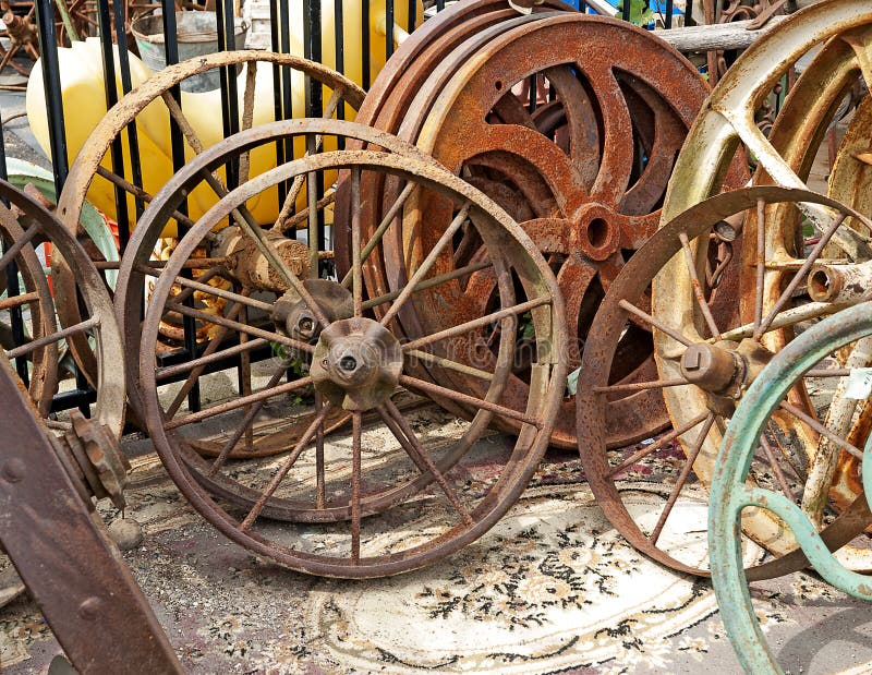 Rusty Wheels stock photo. Image of weeds, wheels, abandoned - 473464