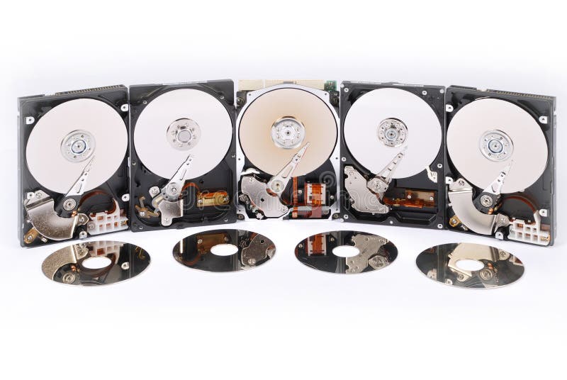 Open hard disk drive stock photo. Image of erase, hard - 12756808
