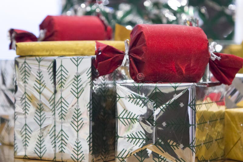 Many packaged gift boxes stock photo. Image of surprise - 134855900