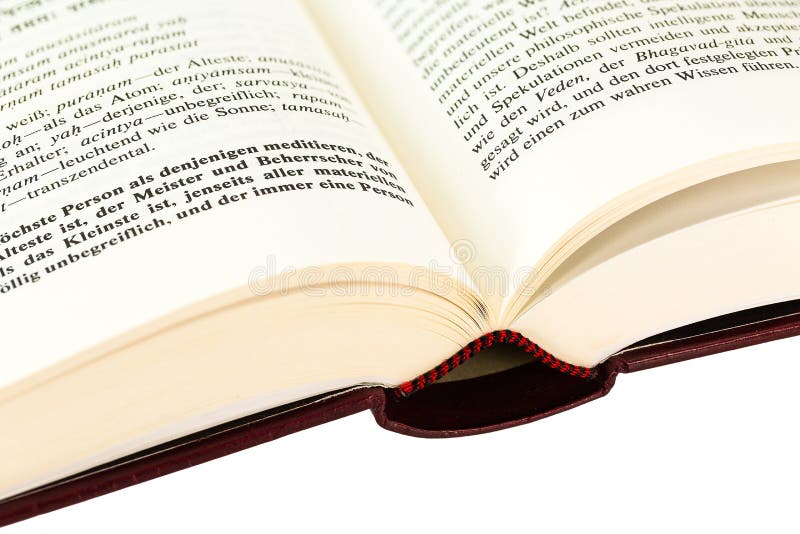 Many Pages on Top of Each Other of an Open Book Stock Photo - Image of ...