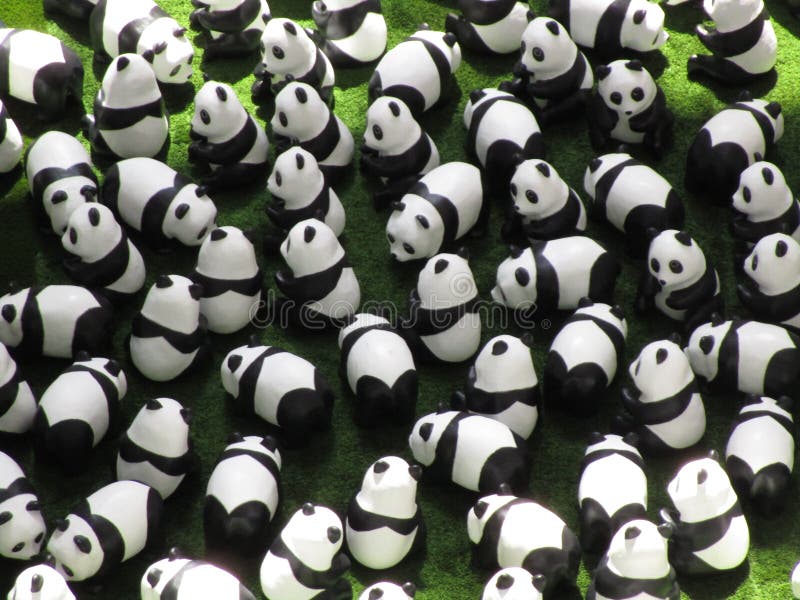 Many Panda Models on Display, Summer 2018 Editorial Image - Image of ...