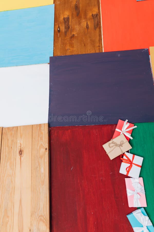 Many Panels of Different Colors As Background Stock Image - Image of ...