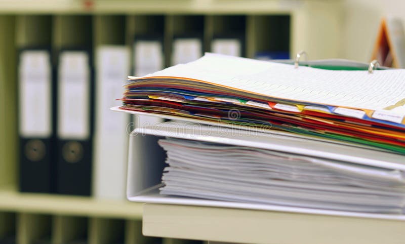 Many papers in file stock image. Image of file, task - 59730523