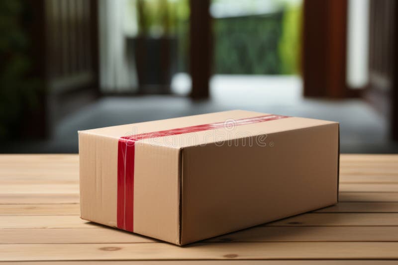 Many Parcels Cartoon Boxes on the Table , for Logistic and Shipping ...