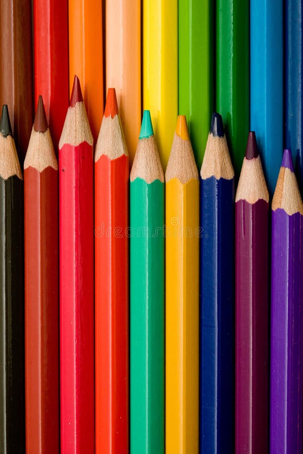 Many pencils stock photo. Image of macro, multi, bright - 8479654
