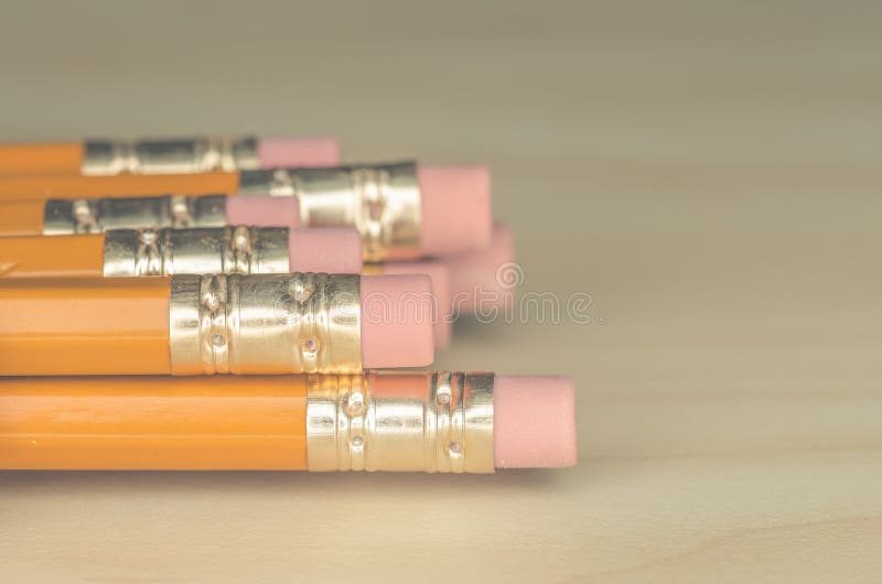 Many pencils on a desk stock photo. Image of college - 76288286