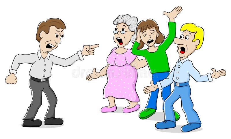 Many People Arguing with Each Other Stock Vector - Illustration of ...