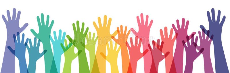 Group People Hands Up Stock Illustrations – 3,868 Group People Hands Up ...