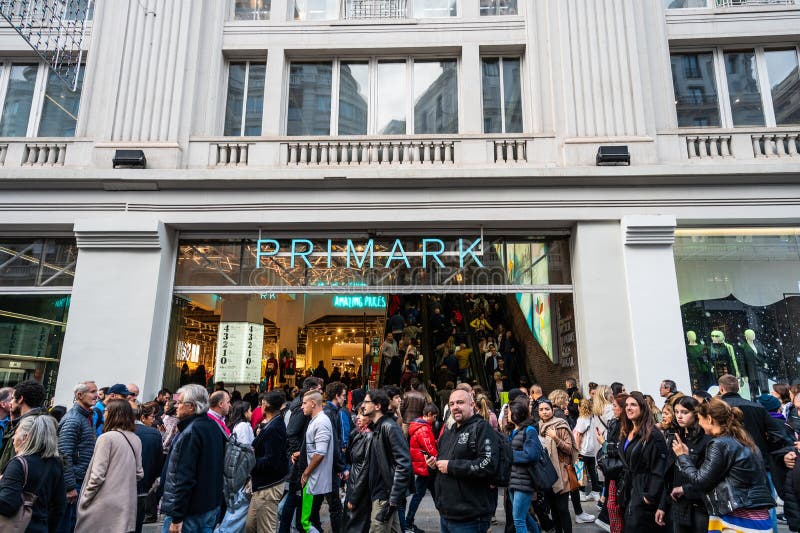 Many People Waiting Outside a Primark Store Editorial Stock Image ...