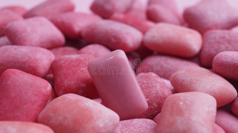 Many Pink Chewing Gums As Background, Closeup Stock Image - Image of ...