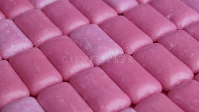 Many Pink Chewing Gums As Background, Closeup Stock Photo - Image of ...