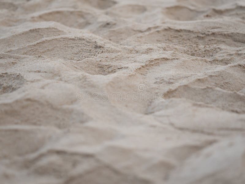 Many Pits on Sand, Caused by People S Footprint Stock Image - Image of ...
