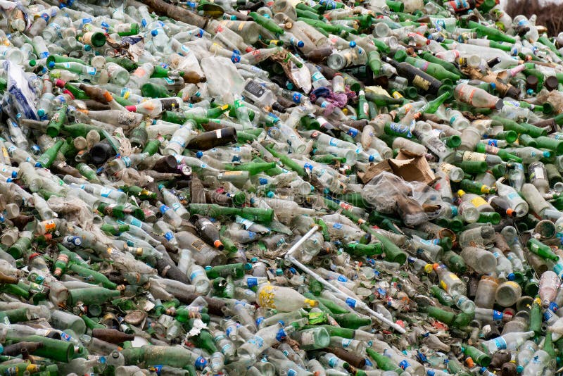 Plastic Waste. Selective Collection of Plastic Containers. Editorial ...