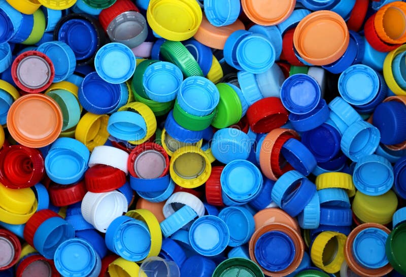Many Plastic Caps for Recycling the Material and Does Not Pollut Stock ...