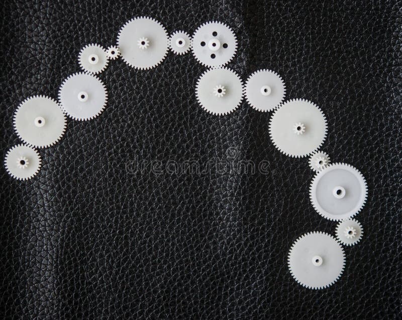 Many Plastic Cogwheels and Gears Stock Image - Image of engineering ...