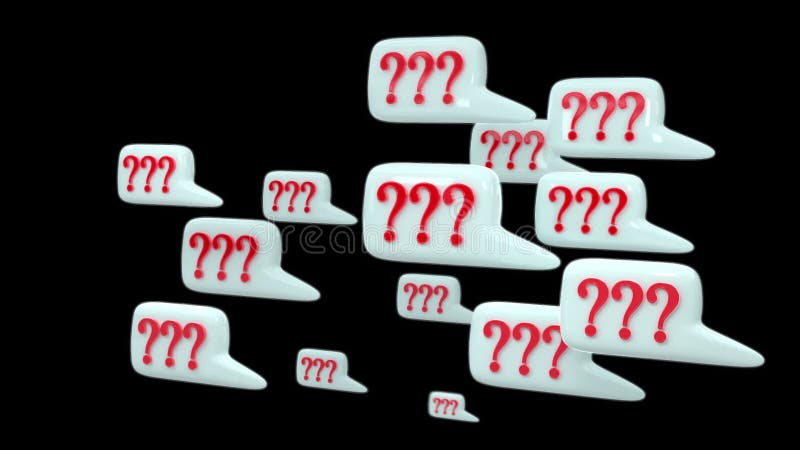 Many pop up Question stock video. Video of dialog, protuberance - 107480927