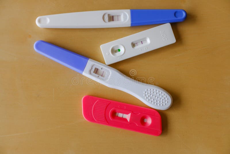 Many Positive Pregnancy Tests Stock Image - Image of indoors, gestation ...
