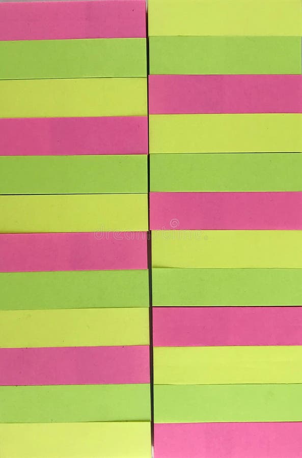 Many Post-it Poses in Different Styles Stock Image - Image of green ...