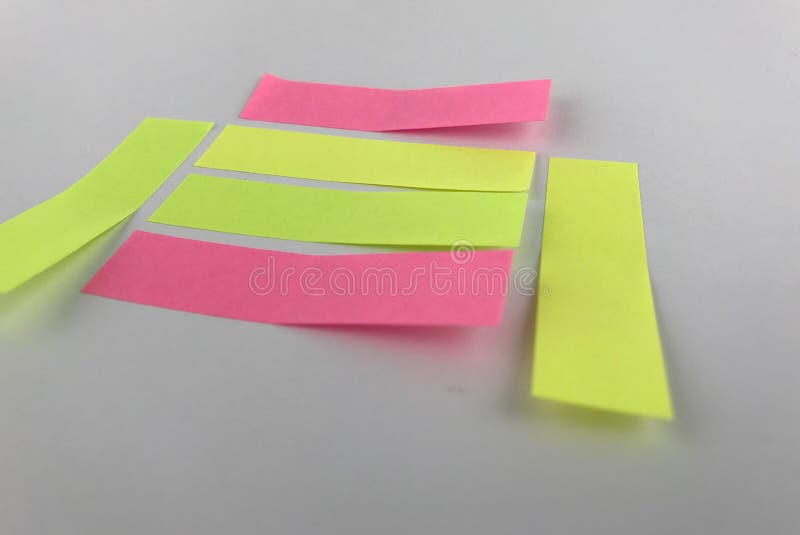 Many Post-it Poses in Different Styles Stock Image - Image of dimension ...