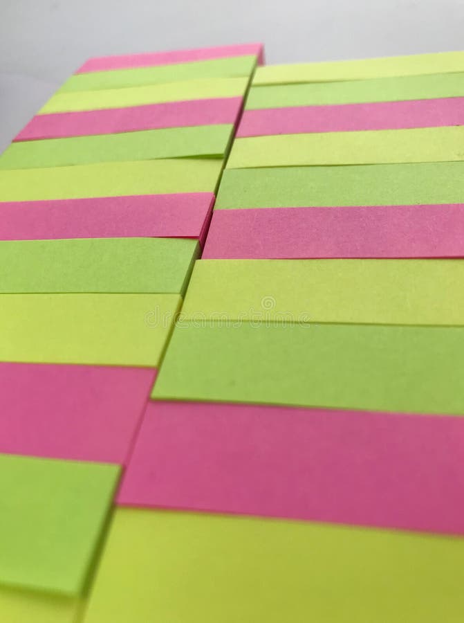 Many Post-it Poses in Different Styles Stock Photo - Image of dimension ...