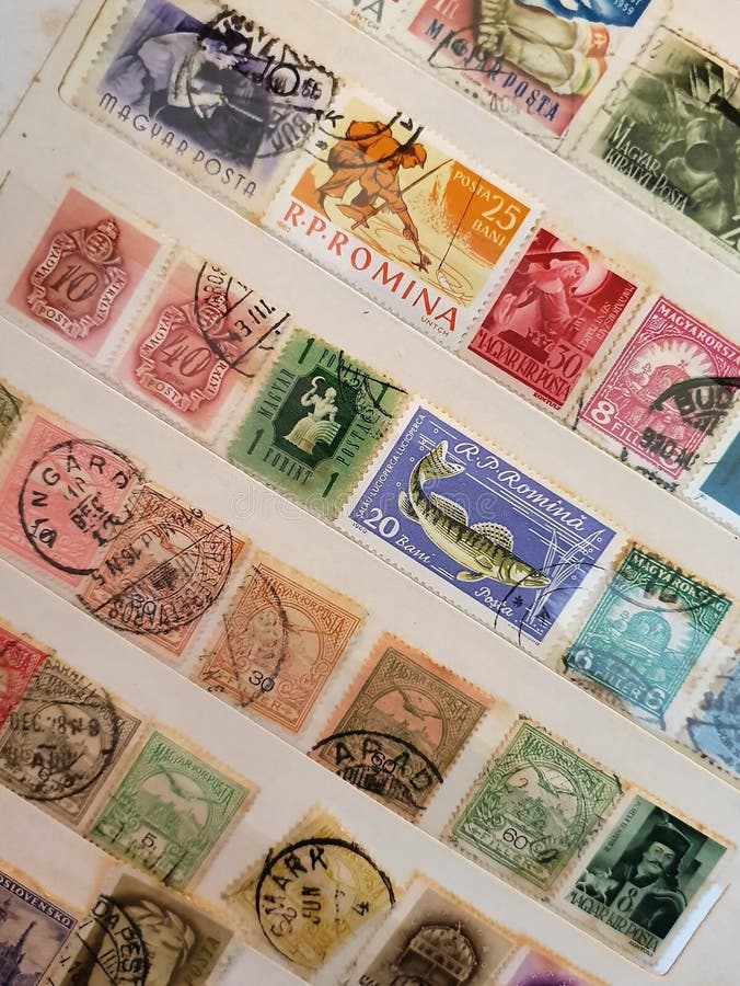 A Philatelic Kit stock photo. Image of stamps, glass - 11023146