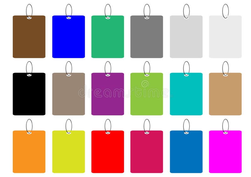 Many price tags stock vector. Illustration of card, color - 22094226