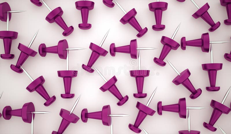Purple push pin stock illustration. Illustration of metal - 18706990