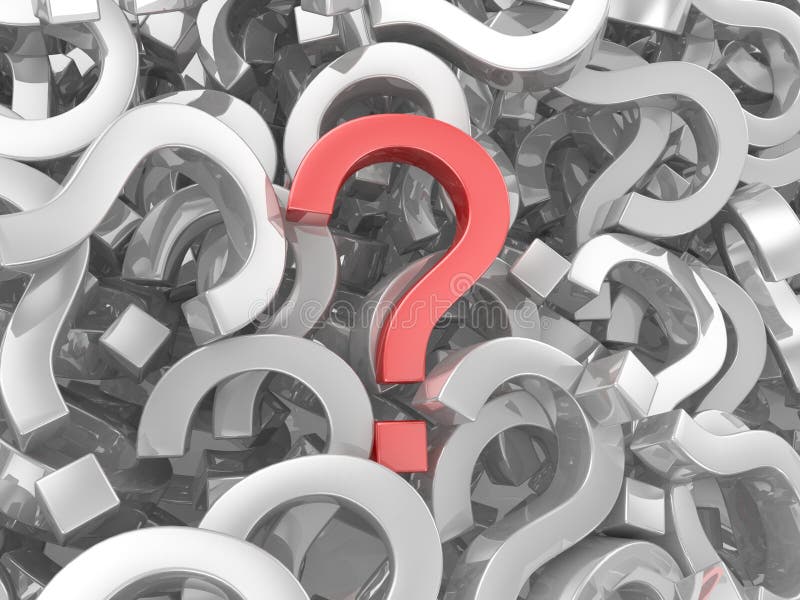 Many Question Marks - One is Red Stock Illustration - Illustration of ... Many Question Marks - One is Red Stock Illustration - Illustration of ...