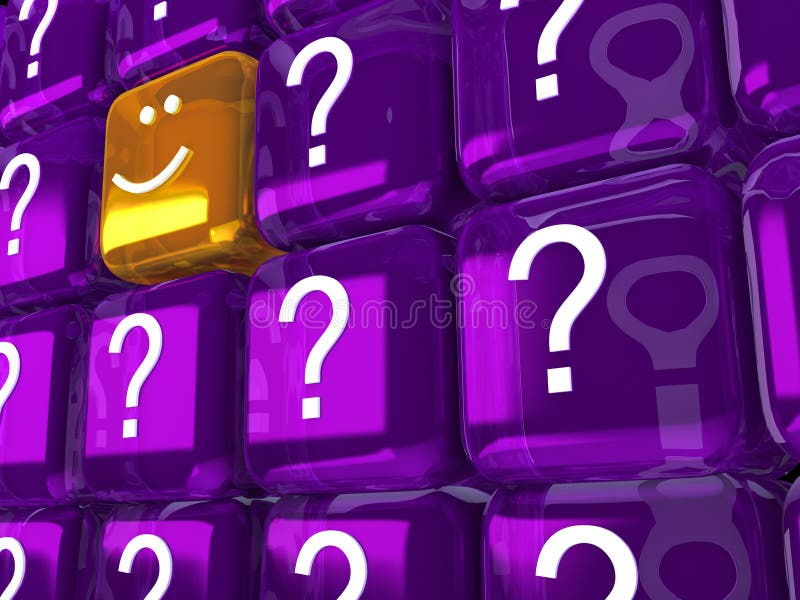 Many questions stock illustration. Illustration of unique - 7016375