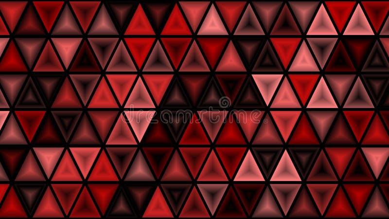 Many Red and Black Triangles in Art Stock Illustration - Illustration ...