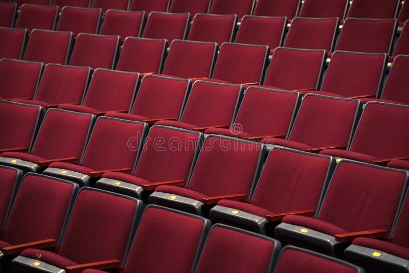 Many empty seat in theatre stock photo. Image of theater - 256898938