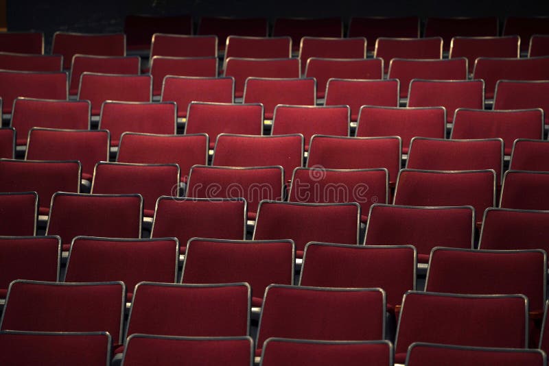 Many empty seat in theatre stock photo. Image of stage - 256898960