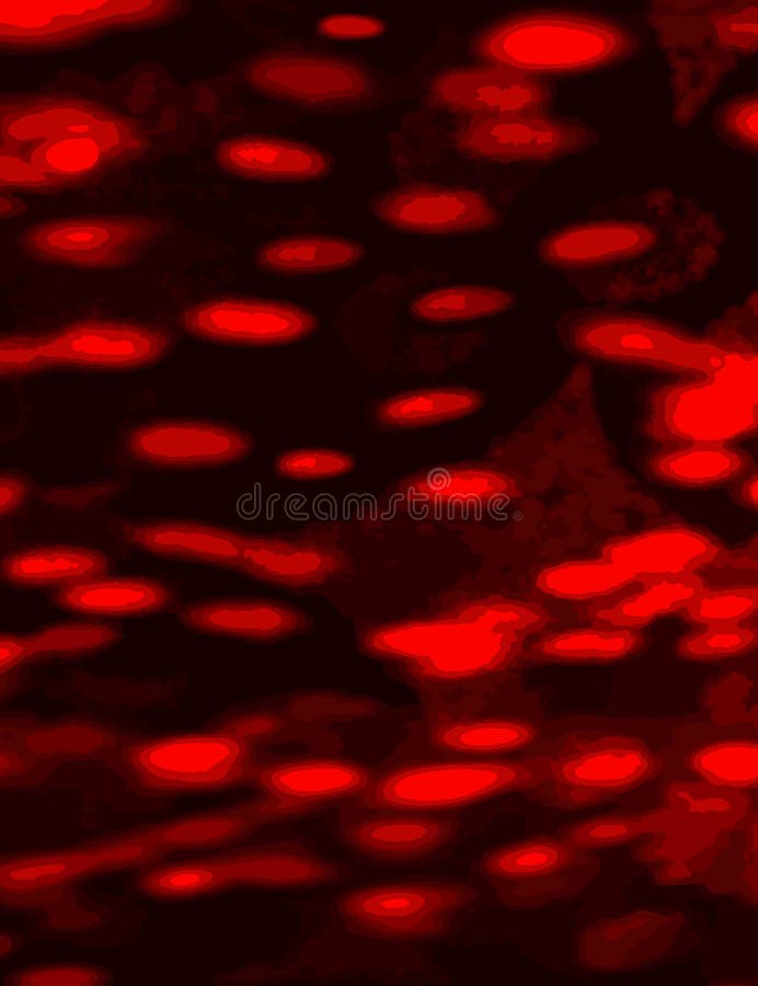 Many Red Light Points are Set Against a Crimson Background, Vector ...