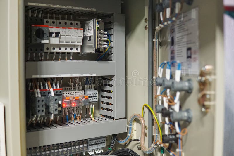 Power Distributor Control Panel Stock Photo - Image of design, machine ...