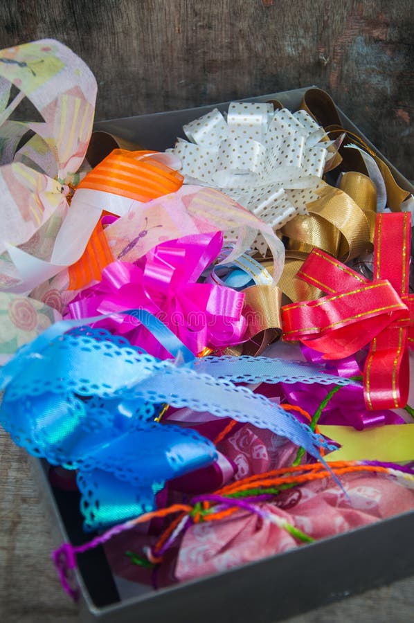 Many ribbon and bow stock image. Image of decorative - 63900199