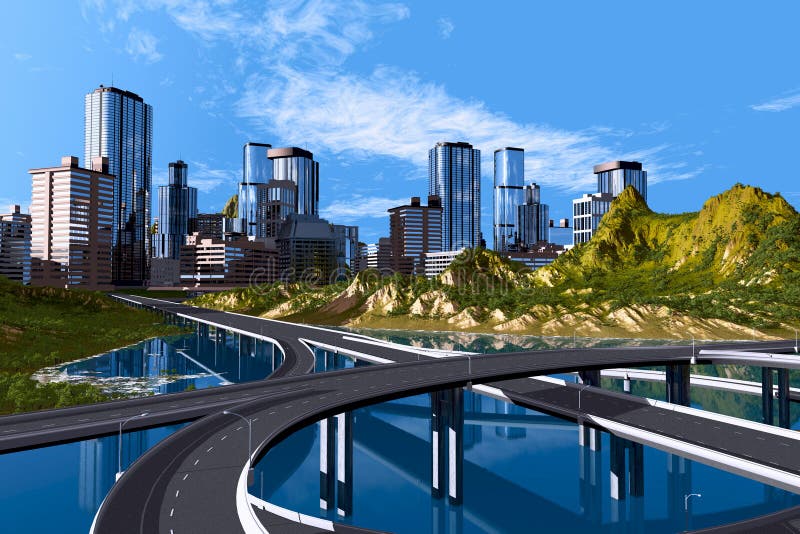 Many roads stock illustration. Illustration of business - 21975480