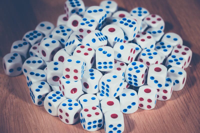 Many Rolling the dice stock image. Image of lose, chance - 94486501