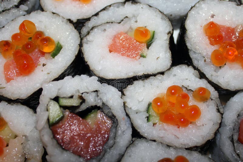 Many rolls on the table stock image. Image of plate - 135534495