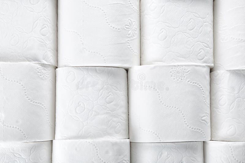 Many Rolls of Toilet Paper As Background. Stock Photo - Image of ...