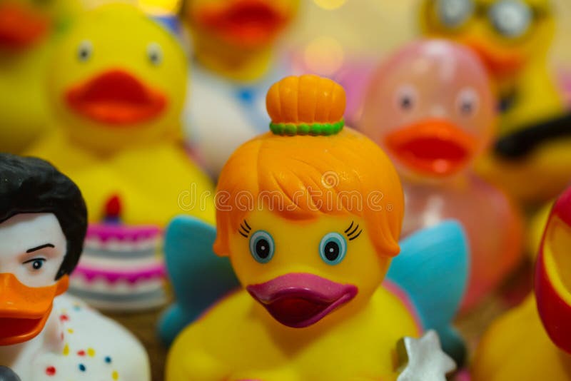 Many Rubber Ducks As a Voucher for a Wellness Weekend, Birthday Card ...