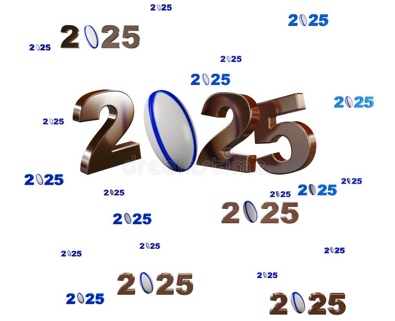 Many Rugby Ball 2025 Designs with Many Balls on White Stock Photo ...