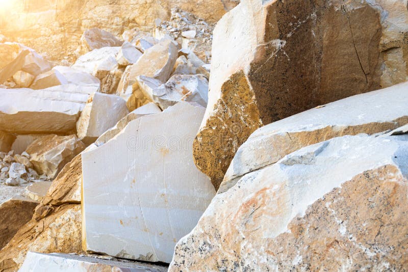 Many Sandstones in the Quarry, Sand Quarry for Decorative Stone ...