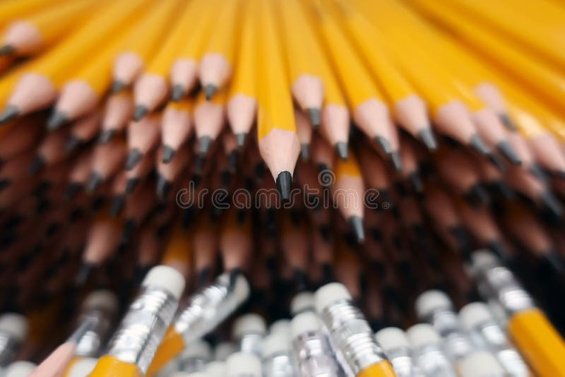 Many Sharpened Simple Pencils Lying in a Stack Stock Photo - Image of ...