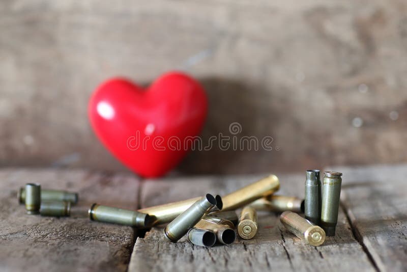 Bullet Heart from Above stock image. Image of kill, hunting - 97426699