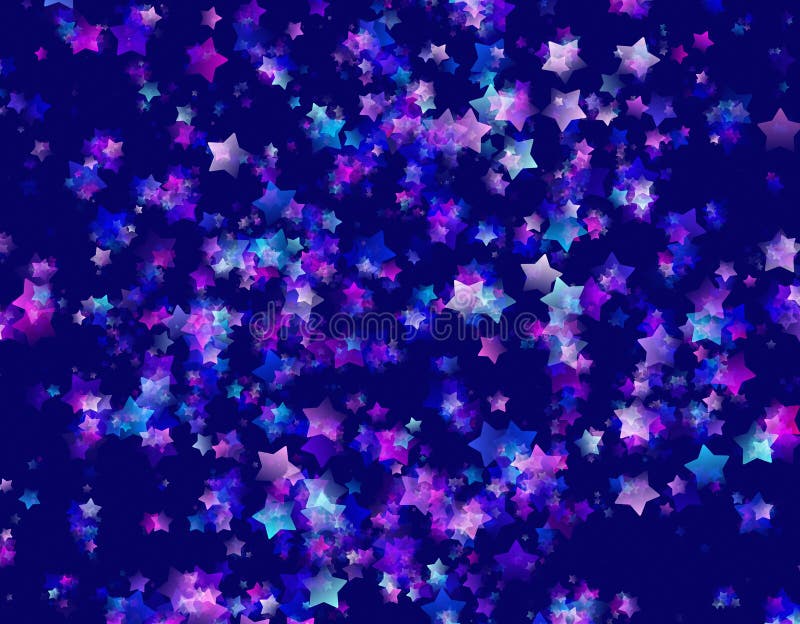 Many Shining Cold Stars Background Stock Illustration - Illustration of ...