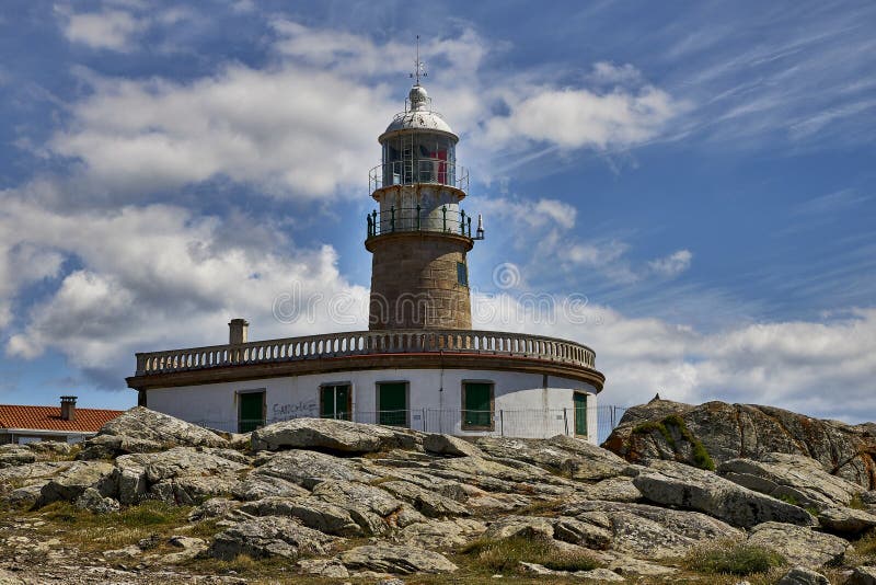 Lighthouse for Maritime Traffic on the Atlantic Coast Stock Photo ...