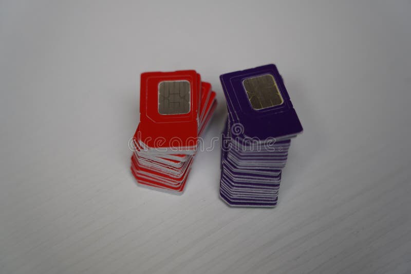 Many SIM Cards on a Laptop Keyboard. Bot Farm Stock Photo - Image of ...