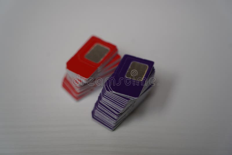 Many SIM Cards on a Laptop Keyboard. Bot Farm Stock Photo - Image of ...