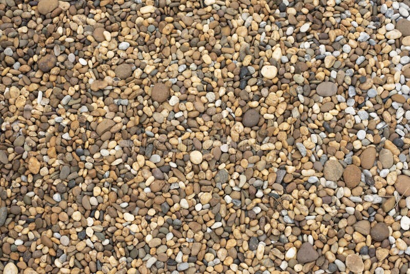 The Many Small Brown Stones a Stone Texture Stock Image - Image of ...