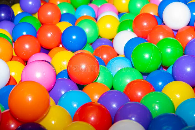 Many Small Colorful Balls for Ball Bath Stock Photo - Image of color ...